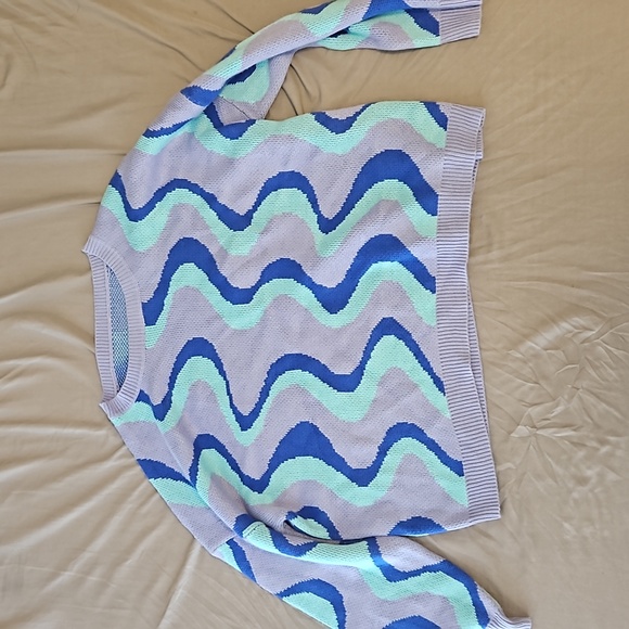 no brand | Sweaters | Patterned Sweater Large Purple And Blue | Poshmark